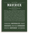 Maverick | Name Art Print – Name Stories