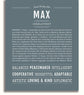 Max | Name Art Print – Name Stories