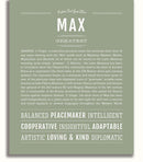 Max | Name Art Print – Name Stories