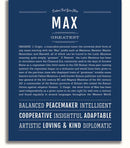 Max | Name Art Print – Name Stories