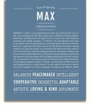 Max | Name Art Print – Name Stories