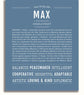 Max | Name Art Print – Name Stories