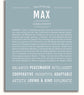Max Personalized Name Meaning Art Prints – Name Stories