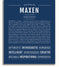 Maxen Personalized Name Meaning Art Prints – Name Stories
