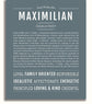 Maximilian Personalized Name Meaning Art Prints – Name Stories
