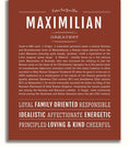 Maximilian | Name Art Print – Name Stories