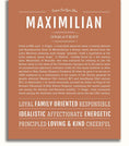 Maximilian | Name Art Print – Name Stories