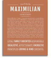 Maximilian | Name Art Print – Name Stories