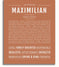 Maximilian Personalized Name Meaning Art Prints – Name Stories