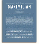 Maximilian | Name Art Print – Name Stories