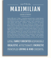 Maximilian | Name Art Print – Name Stories