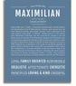 Maximilian Personalized Name Meaning Art Prints – Name Stories