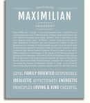 Maximilian | Name Art Print – Name Stories