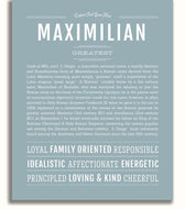 Maximilian | Name Art Print – Name Stories