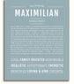 Maximilian Personalized Name Meaning Art Prints – Name Stories