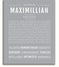 Maximillian Personalized Name Meaning Art Prints – Name Stories