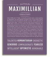 Maximillian | Name Art Print – Name Stories