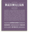 Maximillian Personalized Name Meaning Art Prints – Name Stories