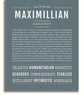 Maximillian Personalized Name Meaning Art Prints – Name Stories