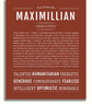 Maximillian | Name Art Print – Name Stories