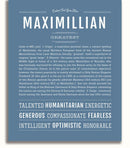Maximillian Personalized Name Meaning Art Prints – Name Stories