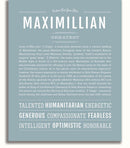 Maximillian | Name Art Print – Name Stories