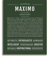Maximo | Name Art Print – Name Stories