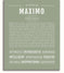 Maximo | Name Art Print – Name Stories