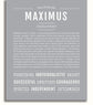 Maximus | Name Art Print – Name Stories