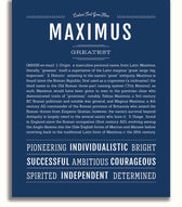 Maximus | Name Art Print – Name Stories