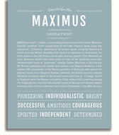 Maximus | Name Art Print – Name Stories