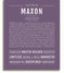 Maxon | Name Art Print – Name Stories