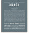 Maxon | Name Art Print – Name Stories