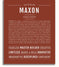 Maxon | Name Art Print – Name Stories