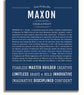 Maxon Personalized Name Meaning Art Prints – Name Stories