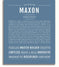 Maxon Personalized Name Meaning Art Prints – Name Stories
