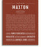 Maxton | Name Art Print – Name Stories