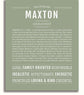 Maxton | Name Art Print – Name Stories