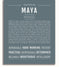 Maya | Name Art Print – Name Stories