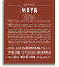 Maya | Name Art Print – Name Stories
