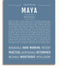 Maya | Name Art Print – Name Stories