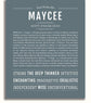 Maycee | Name Art Print – Name Stories