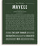 Maycee | Name Art Print – Name Stories