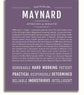 Maynard Personalized Name Meaning Art Prints – Name Stories
