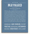 Maynard Personalized Name Meaning Art Prints – Name Stories