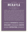 Mckayla Personalized Name Meaning Art Prints – Name Stories