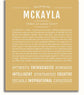 Mckayla Personalized Name Meaning Art Prints – Name Stories