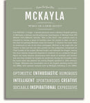 McKayla | Name Art Print – Name Stories
