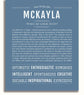 Mckayla Personalized Name Meaning Art Prints – Name Stories