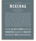McKenna | Name Art Print – Name Stories